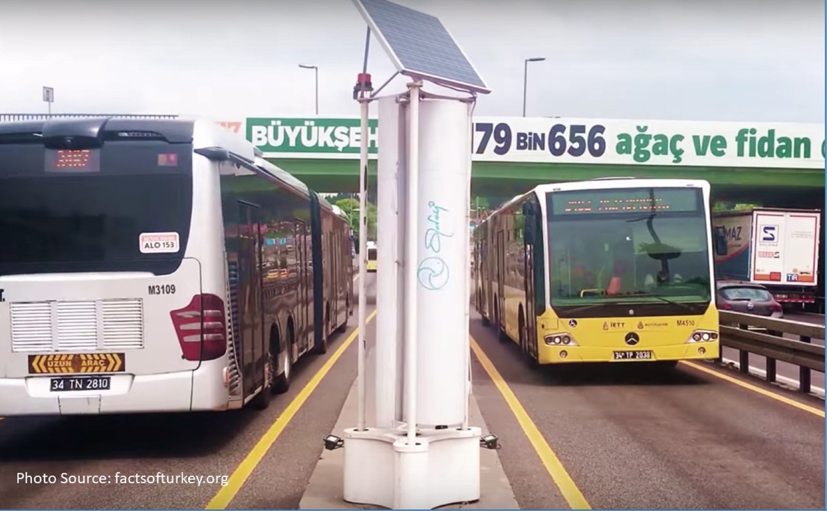 Wind Turbine Turns Traffic into Renewable Energy